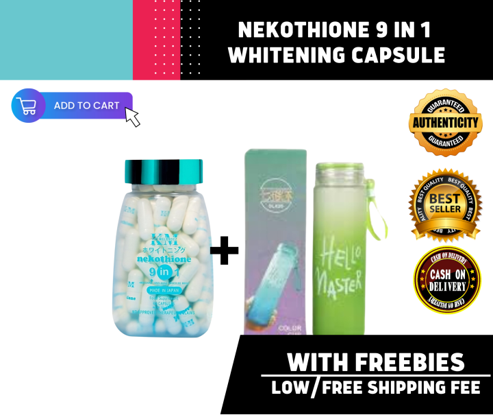 NEKOTHIONE 9 IN 1 WHITENING CAPSULE WITH FREE TUMBLER | Lazada PH