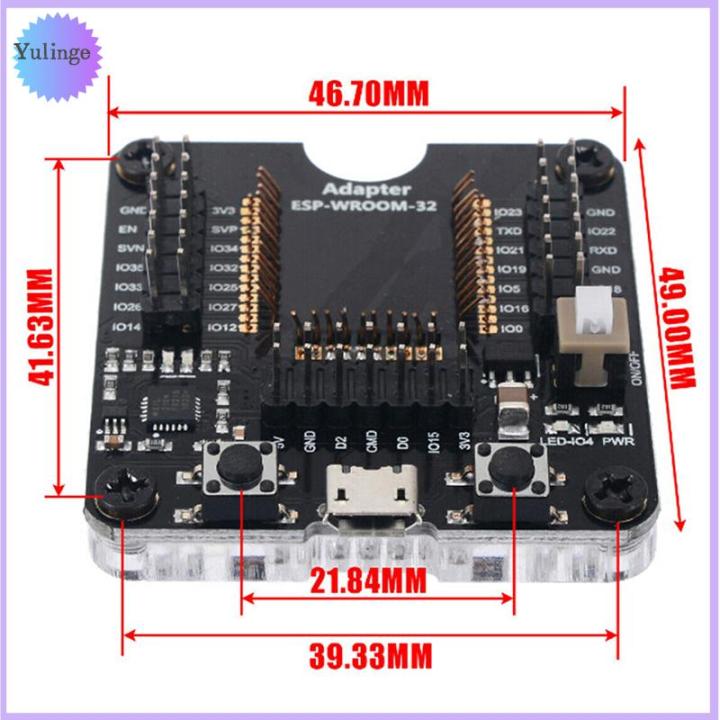 Yulinge Programmer Tool Esp32 Adapter Socket Kit For Espressif Esp Wroom 32 Module Lazada