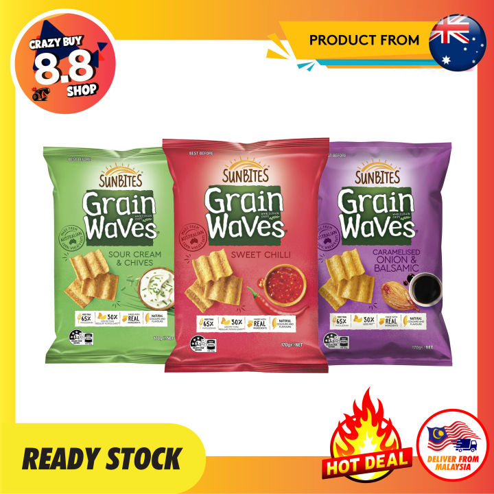 [Australia] Sunbites Grain Waves Cheddar Wholegrain Chips Australia ...
