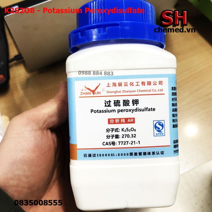 K2S2O8 500gr - Potassium Peroxydisulfate 99% dùng trong thí nghiệm ...