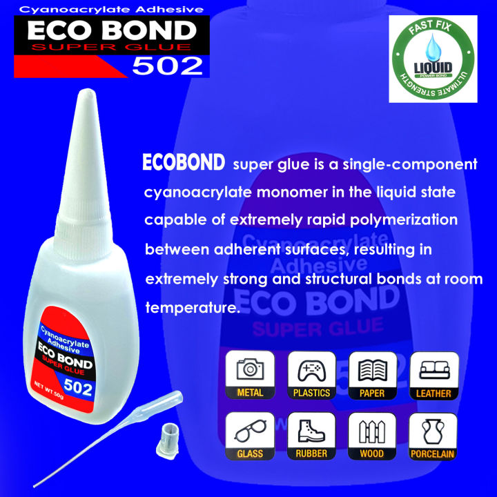 ECOBOND 502 Super Glue (Cyanoacrylate Adhesive), 50g, with mouse tail ...