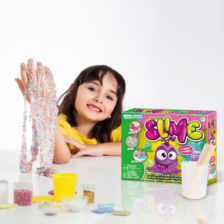 Science Explore - Make Your Own Slime/ Glow in the dark slime/ Crystal ...