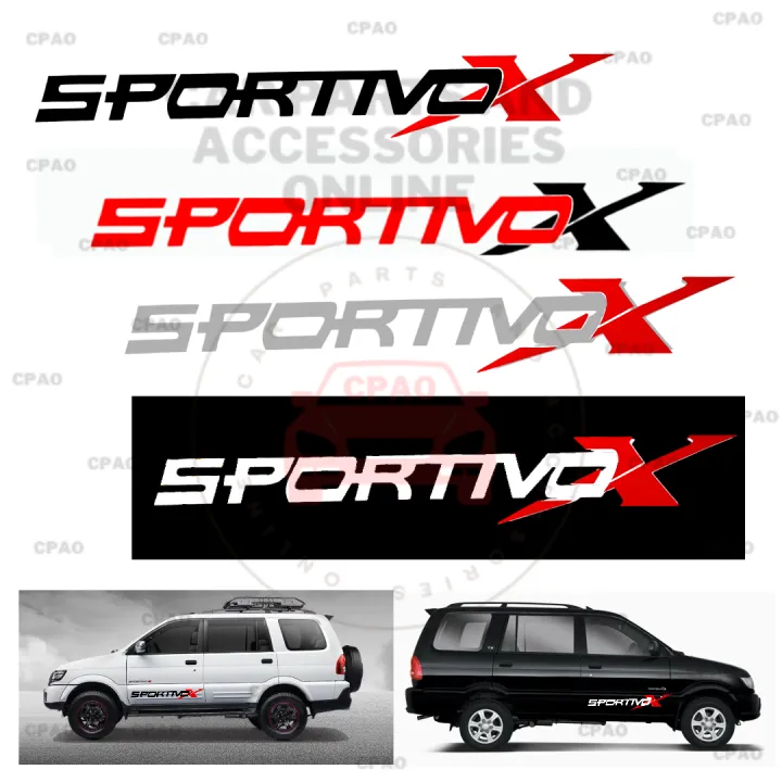 CPAO 1Pc Isuzu Sportivo Car Sticker Design for Side Doors and Rear ...