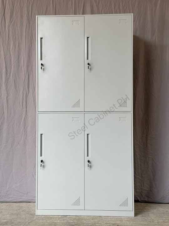 4 doors steel locker light gray color(NOT ASSEMBLED 185*90*45CM ...