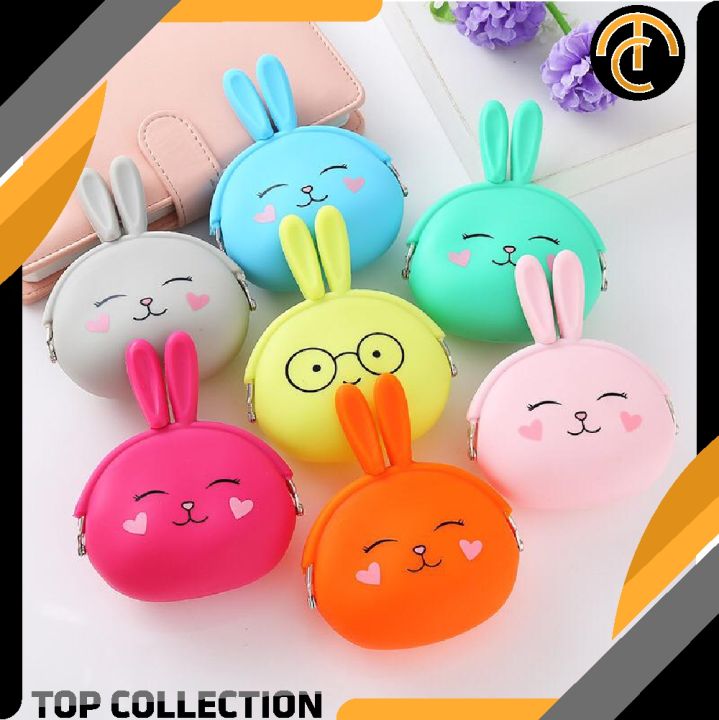 TC D028 DOMPET KOIN SILIKON JELLY KARAKTER KELINCI BUNNY TEMPAT UANG COIN POUCH SERBAGUNA COD ...