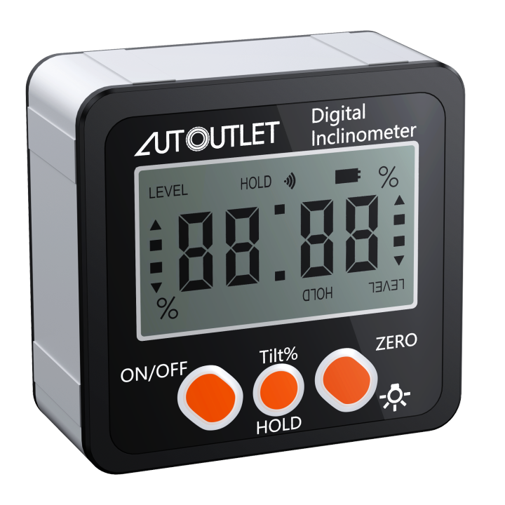 Digital Protractor Angle Gauge/Bevel Gauge/Angle Finder Backlight LCD ...