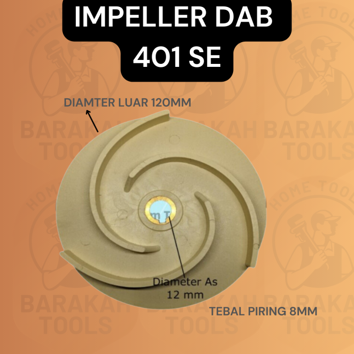 KIPAS IMPELLER DAB 401 GADING POMPA CENTRIFUGAL - IMPELER DAB401 SANEI ...