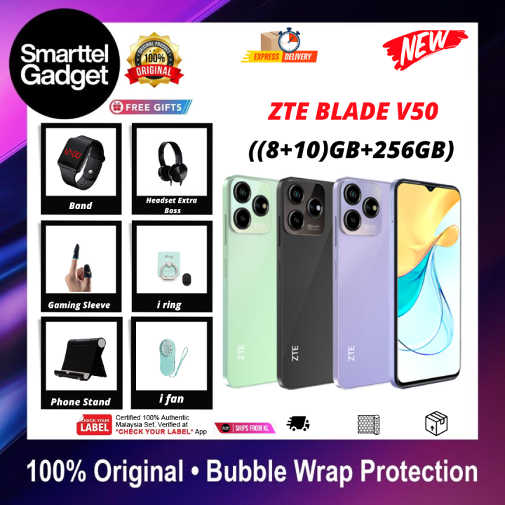 ZTE BLADE V50 Design (8+10)GB+256GB | Octa-core, 1.6GHz, 50MP AI Triple ...