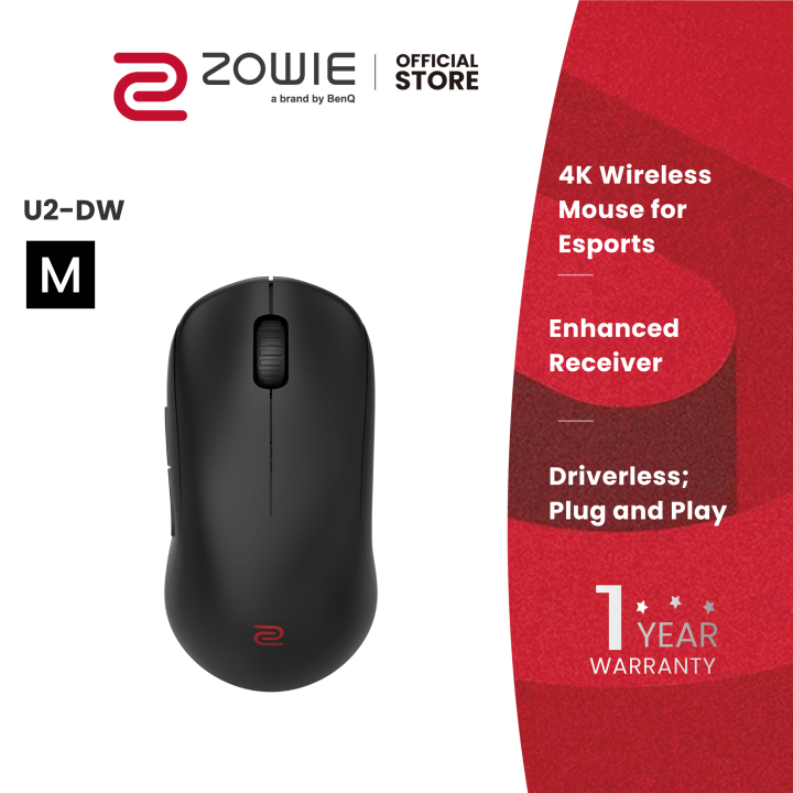 BenQ ZOWIE U2-DW 4K Wireless Mouse for Esports | Enhanced Receiver | Driverless | Lazada PH