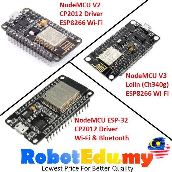 NodeMCU V2 / LoLin V3 / ESP32 ESP-32 Arduino Lua IoT ESP8266 ESP-12E ... NodeMCU V2 / LoLin V3 / ESP32 ESP-32 Arduino Lua IoT ESP8266 ESP-12E ...