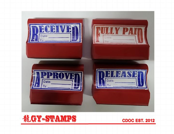 PAID, FULLY PAID, RECEIVED, INSPECTED STAMPS | Lazada PH