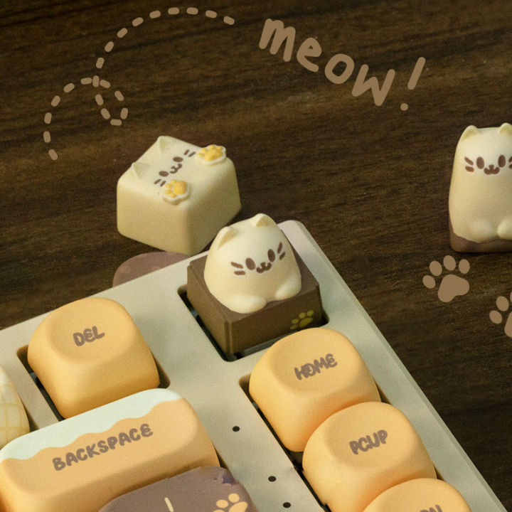 NGHỆ THUẬT Key Artisan Keycap Meow keycap kim loại keycap phím Bàn phím ...