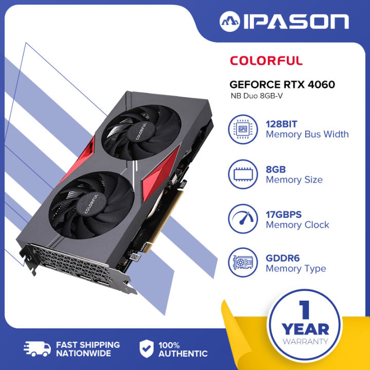 Colorful GeForce RTX 4060 8GB Graphics Card (Colorful & iGame Series ...