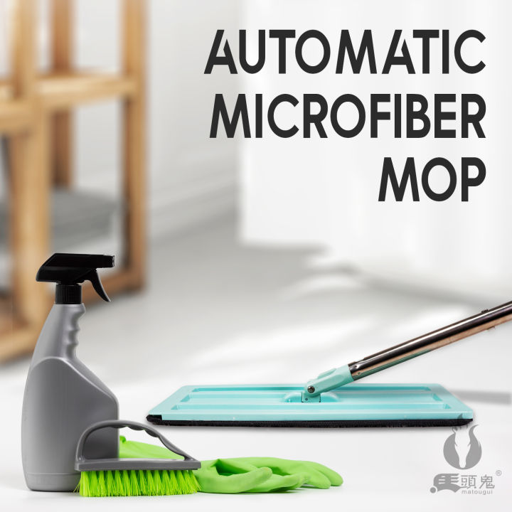 Alat Kebersihan Sapu Pel Tarik Microfiber Ultra Mop HR-TB-001 Free Kain ...