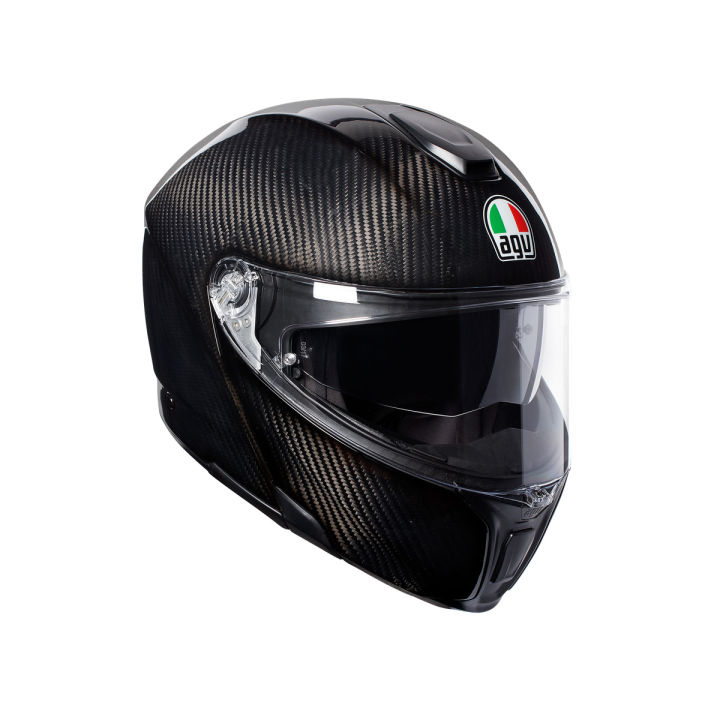 AGV Sportmodular Gloss Carbon Helmet Asian fit (FREE HEVIK HELMET BAG ...