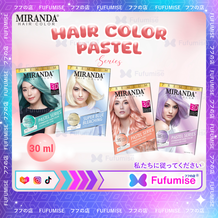 MIRANDA Hair Color Pastel Series | Semir Pewarna Rambut Pastel ...