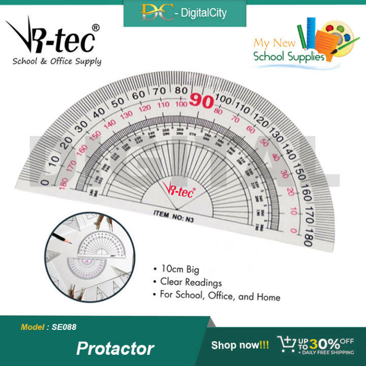 Protractor 180 Degree Angle Measurement Ruler l SE008 | Lazada PH