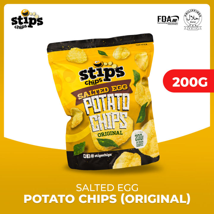 Stip's Chips Salted Egg Potato Chips Original 200g | Lazada PH