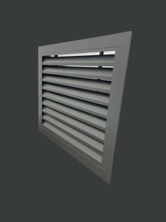 Customized aluminum alloy louver external wall smoke outlet rain-proof ...
