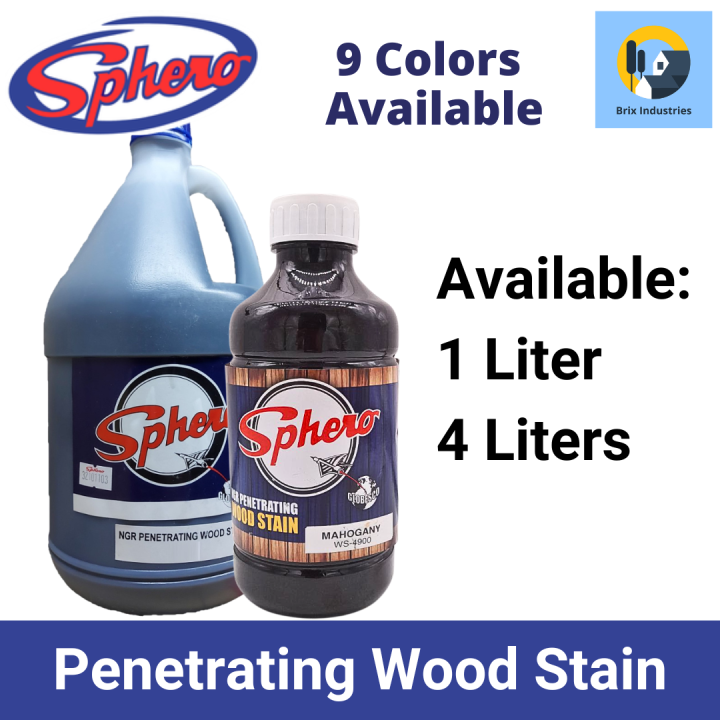 Sphero NGR Penetrating Wood Stain 1 Liter or 4 Liters (Gallon) For Wood ...