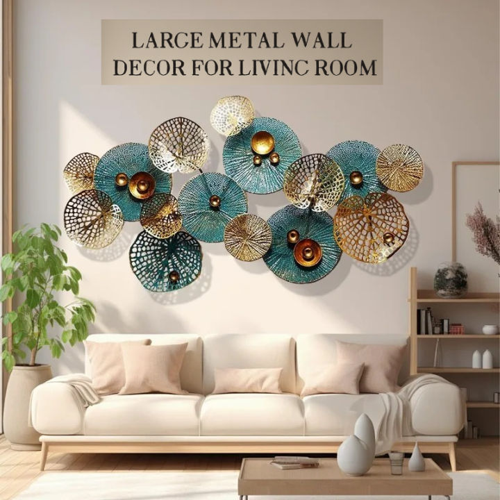 3D Metal Wall Decor with Floral Design – Handcrafted Iron Wall Art for ...