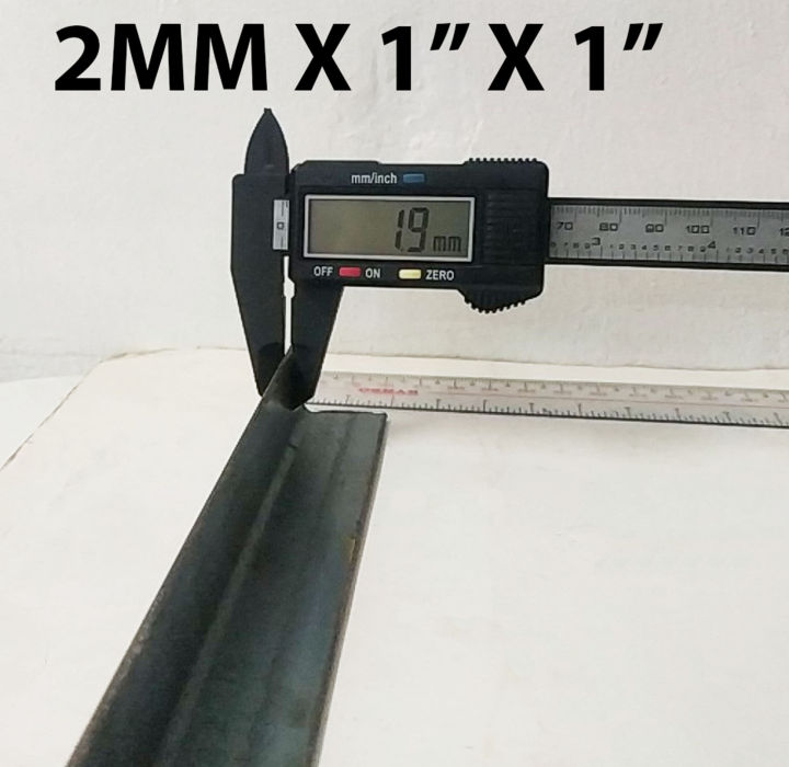 MS ANGLE BAR 2MM X 1 INCHES X 1 INCHES X 1/2 METER LONG ( MILD STEEL ...