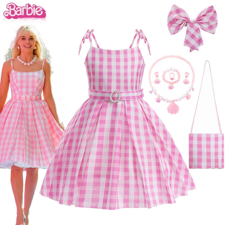 Movie Barbie Costume For Kids Girls Barbie Princess Dress 3-10yrs ...
