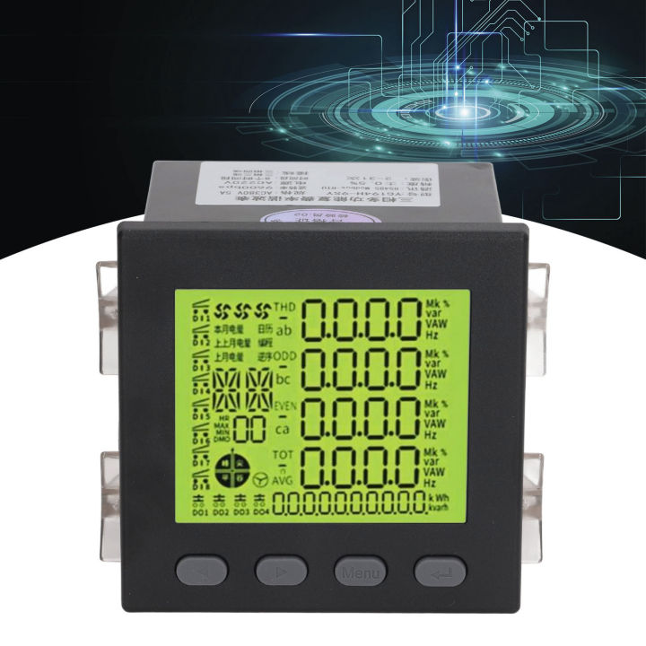 Power Meter Volt Power Meter AC220V 3 Phase for Distribution Automation ...