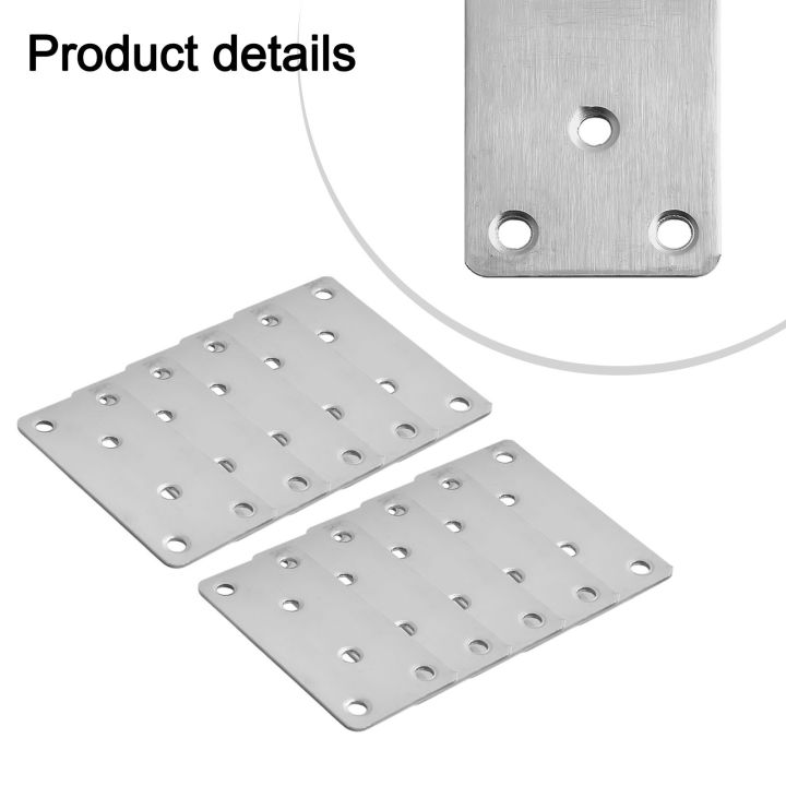 【VALUESP】 Heavy Duty Joining Plates in Stainless Steel Set of Ten for ...
