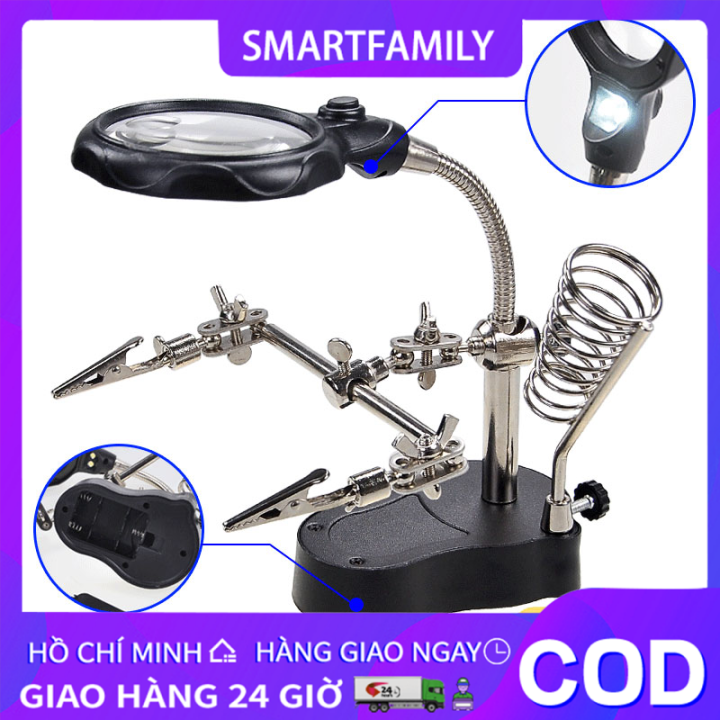 Kính Lúp Soi Hàn Mạch Điện Tử Có Đèn Led, Kính Lúp Sửa Chữa Để Bàn ...