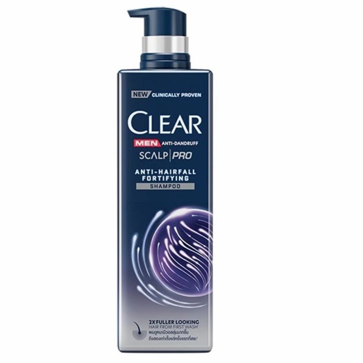 CLEAR MEN Scalp Pro Anti-Hair Fall Fortifying Shampoo เคลียร์ เมน แชมพู ...