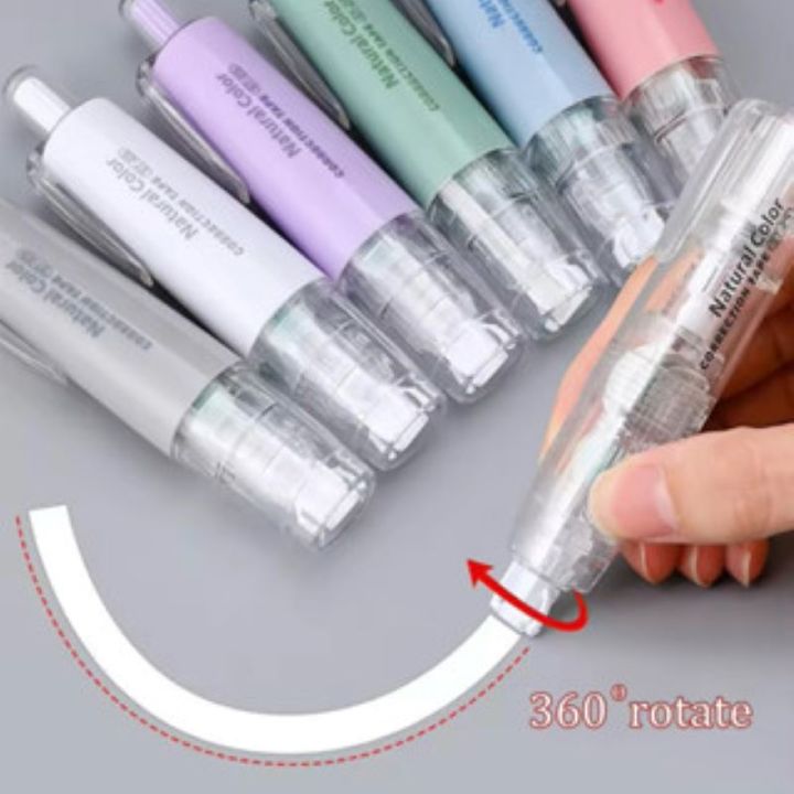 Insprin【Correction Tape】 Press Pen Style 360-Degree Rotary Correction ...