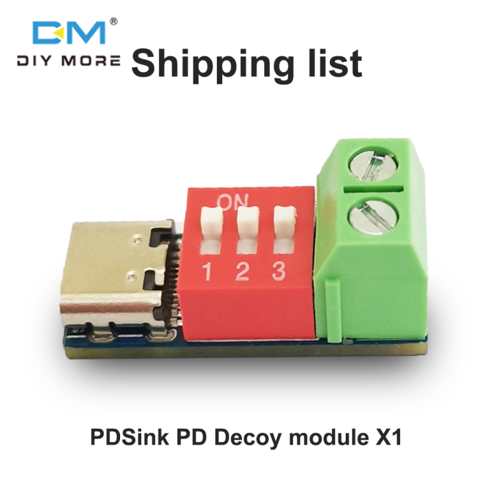 diymore Type-C PD QC Trigger 5V~20V DC Adjustable Voltage Power Module ...