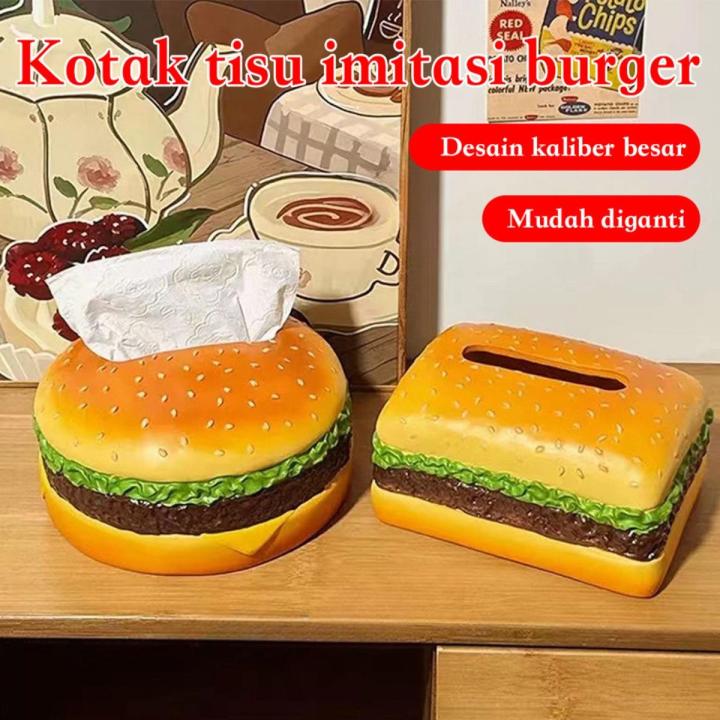 Kotak Tisu Unik Bentuk Burger - Dekorasi Meja Ruang Tamu Kreatif ...