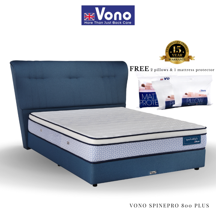 🔥Nego Best Price 🔥Vono SpinePro 800 Plus Mattress | 10.5 inches Tilam ...