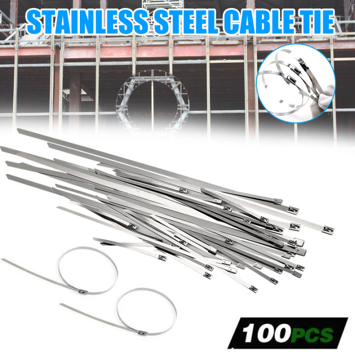 Lewis 100pcs Self Locking Stainless Steel Marine Grade Multi-Purpose ...