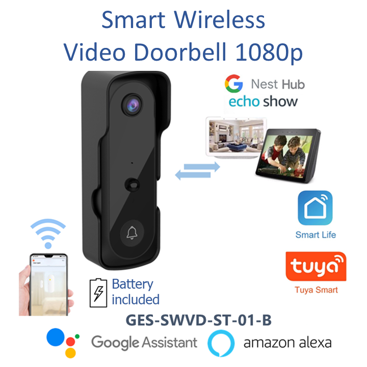 Smart Video Doorbell Wireless Battery Powered, Tuya Smart Life ... Smart Video Doorbell Wireless Battery Powered, Tuya Smart Life ...