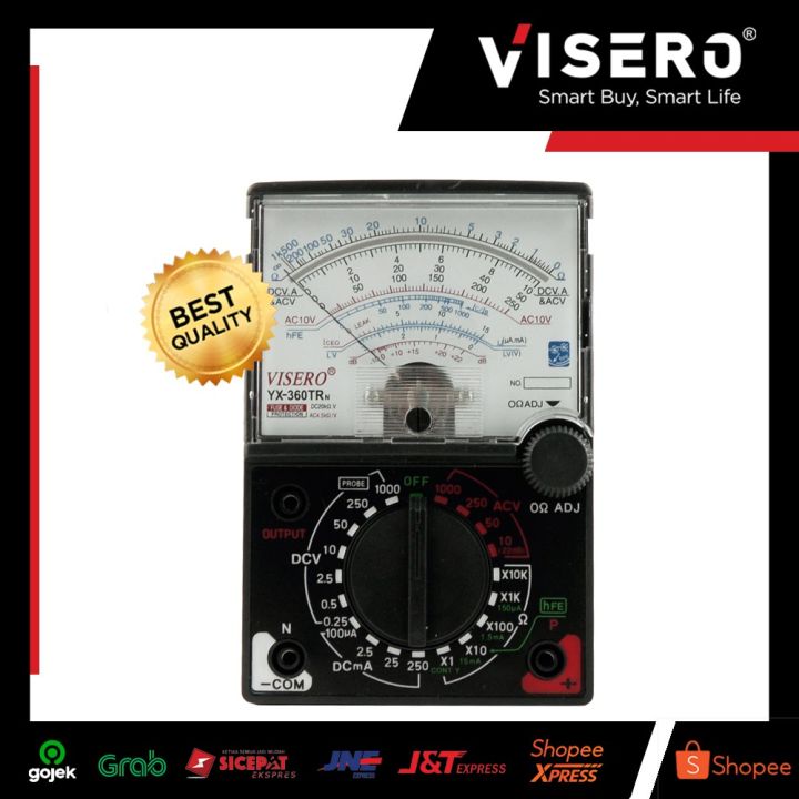 Multitester/ Avometer/ Multimeter Analog Visero YX-360 TRN + Battery ...