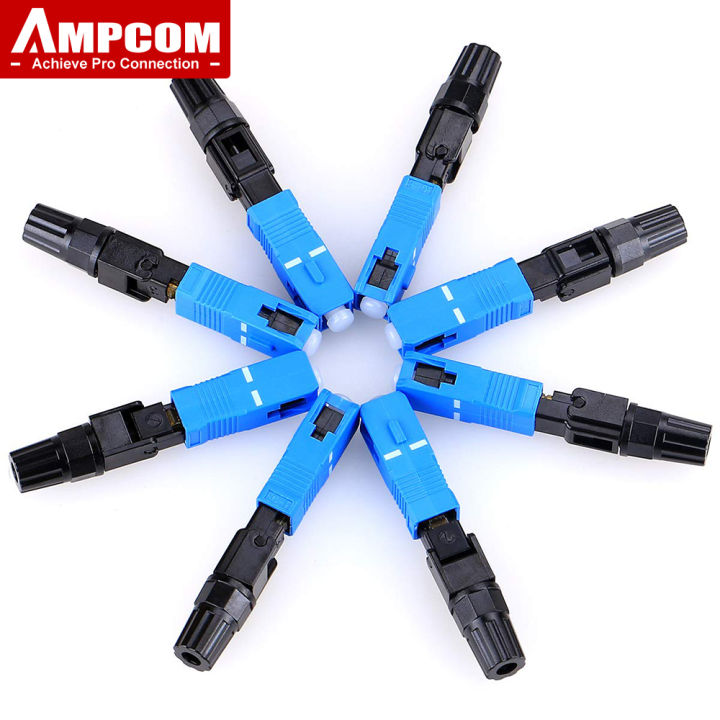 AMPCOM SCUPC/APC Fiber Optic Fast Connector , FTTH Single Mode Fast ...
