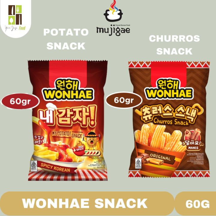 Mujigae by Wonhae Potato Snack Spicy Korean / Churros Snack Original ...