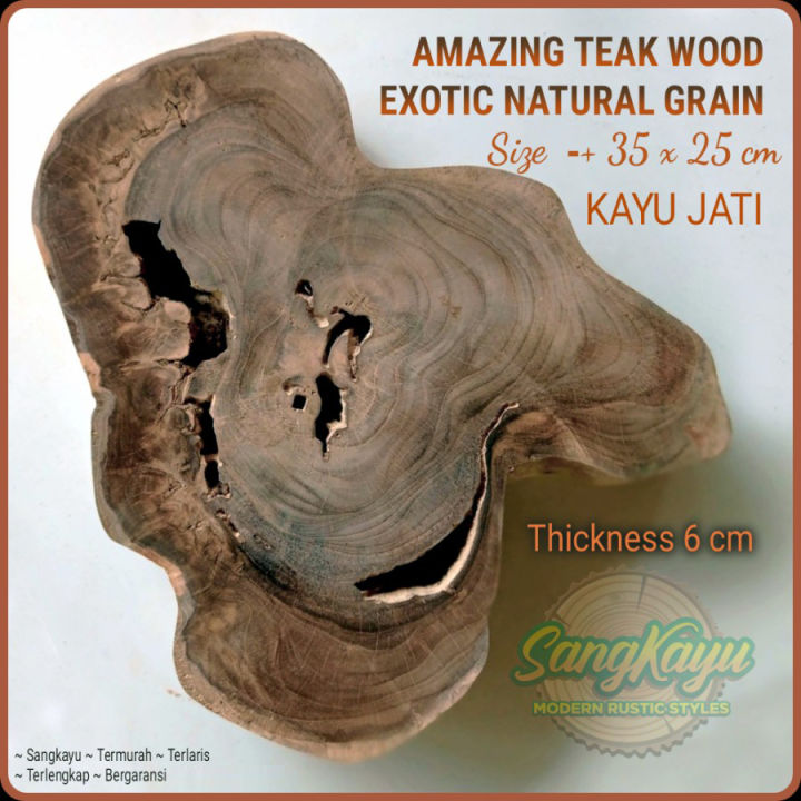 SangKayu Amazing Teak Wood Grain Kayu jati unik serat cantik langka 12 ...