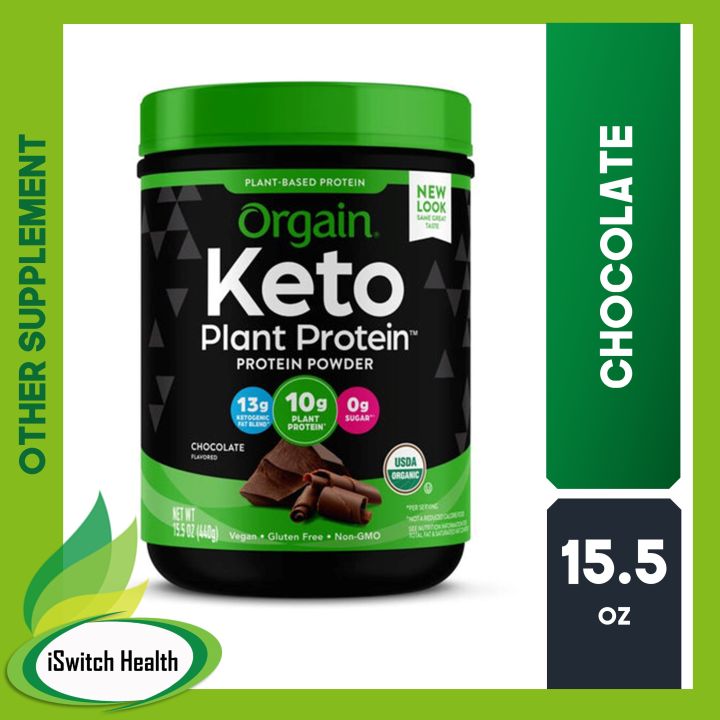 Orgain Organic Keto Plant Protein Powder 15.5oz - Chocolate | Keto ...