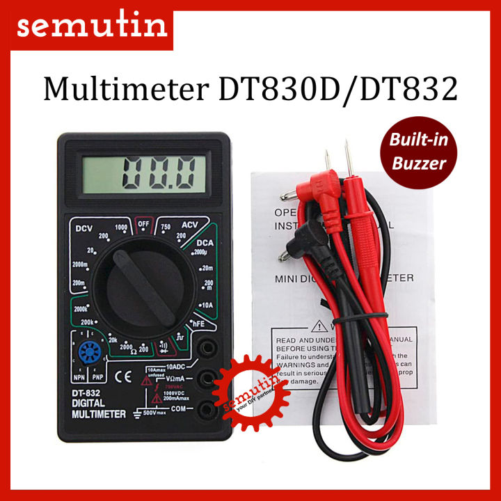 Multimeter Digital Buzzer DT830D DT832 / Avometer / Multitester / Multi ...