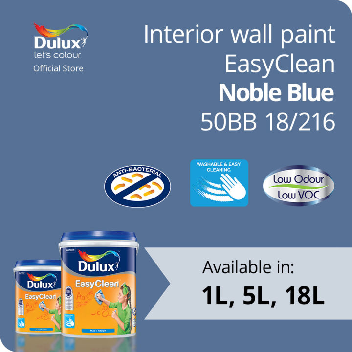 Dulux EasyClean - Noble Blue (50BB 18/216) (Anti Bacteria) (Interior ...
