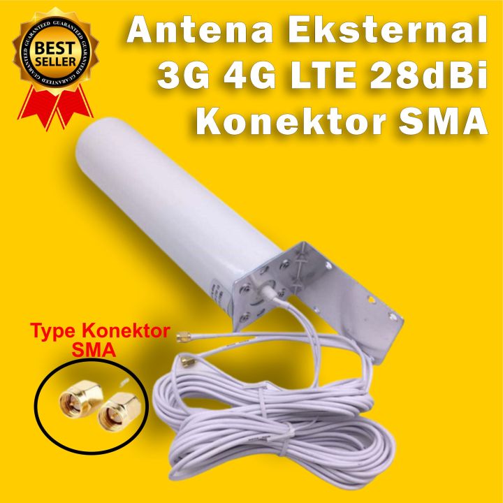 JX Antena Eksternal 3G 4G LTE 28dBi Konektor SMA - JX4 Antenna Modem ...