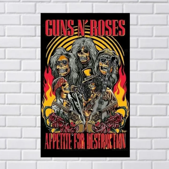 POSTER BAND GUNS N ROSES/FOTO POSTER BAND ROCK/POSTER BAND GNR/HIASAN ...