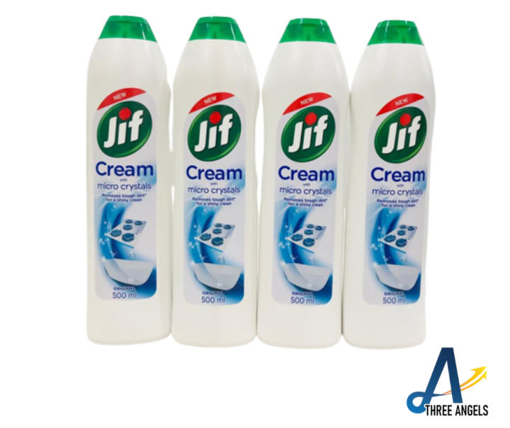 (Bundle of 4) JIF Cream Original White with Micro Crystals 500ml ...