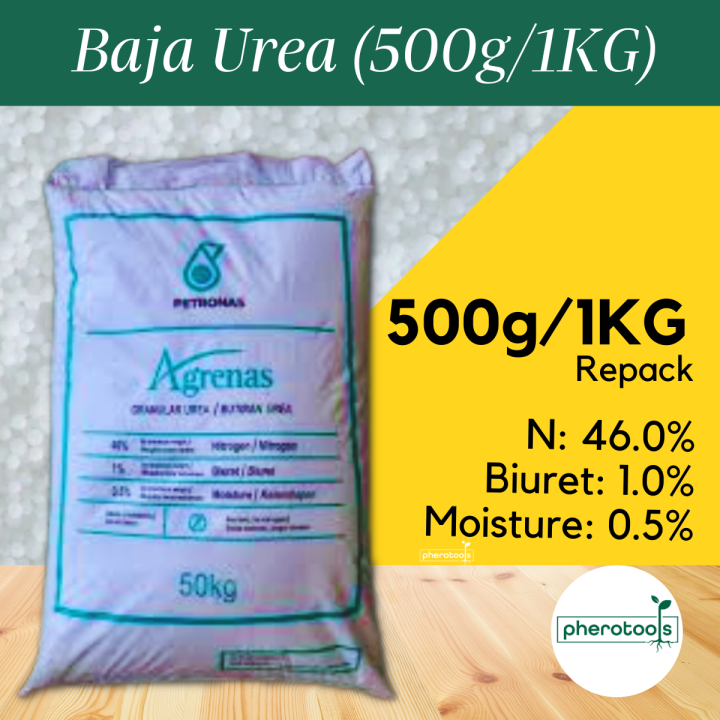 Pherotools PETRONAS Baja Urea Repack (1KG/500g) Fertilizer N46% Baja ...