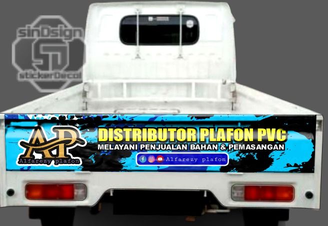 STIKER NEW CARRY TAYO PINTU BELAKANG STICKER DECAL MOBIL PICKUP VARIASI ...