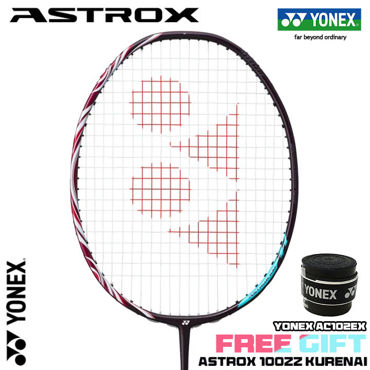 YONEX ASTROX 100ZZ Kurenai Badminton Racket Full Carbon Single 4U 26Lbs 83g Made In Japan ...